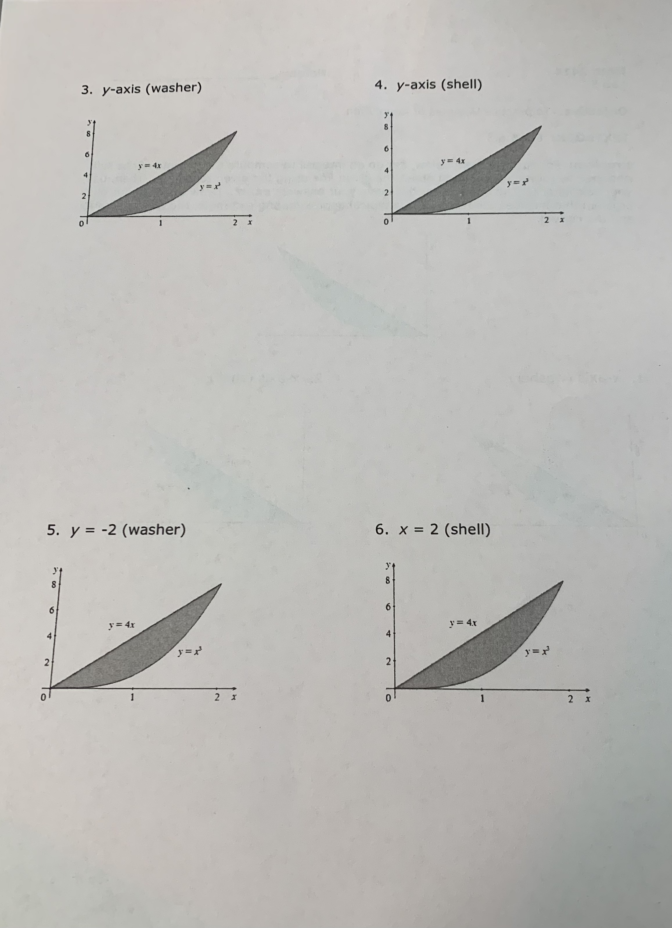 Solved For each problem below ,,set up an integral to | Chegg.com