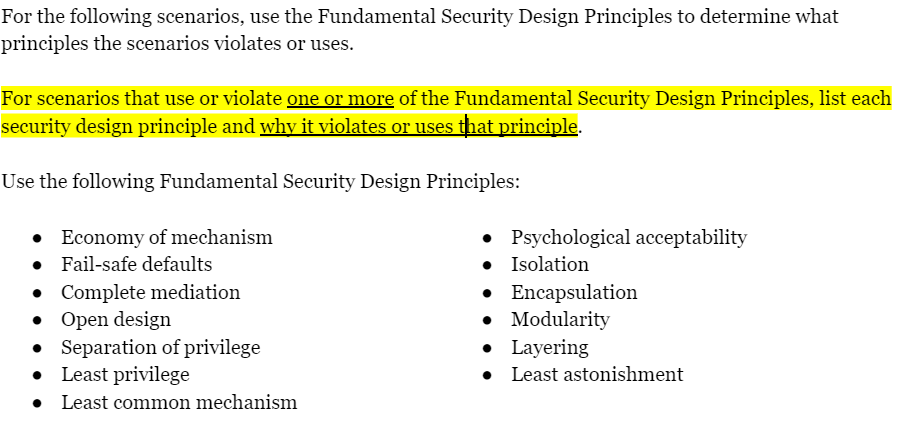 Solved For the following scenarios, use the Fundamental | Chegg.com