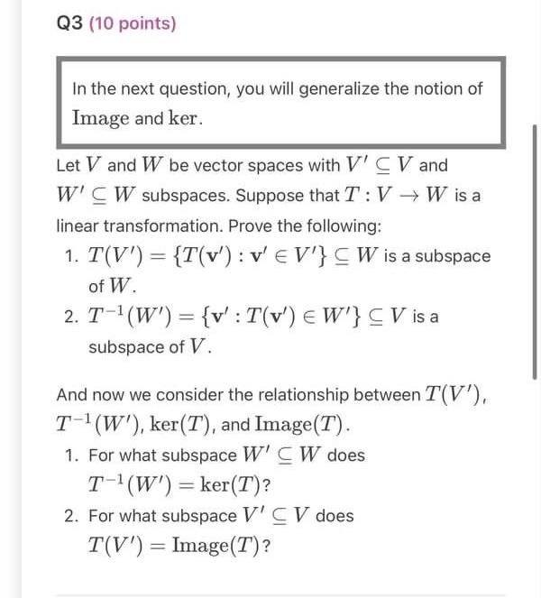 Solved In the next question, you will generalize the notion | Chegg.com
