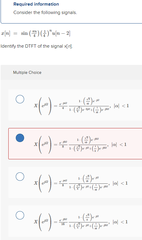 Solved Required information Consider the following signals. | Chegg.com