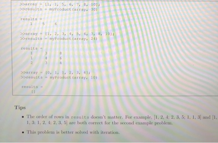 Solved 4 Product target Input array target Output results | Chegg.com