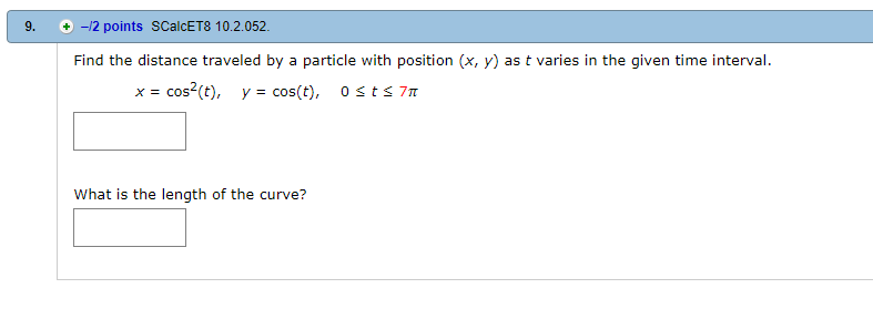 Solved Find the distance traveled by a particle with | Chegg.com