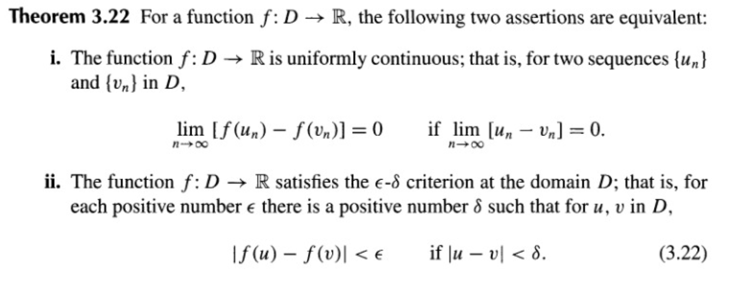 Solved heorem 3.22 For a function f:D→R, the following two | Chegg.com