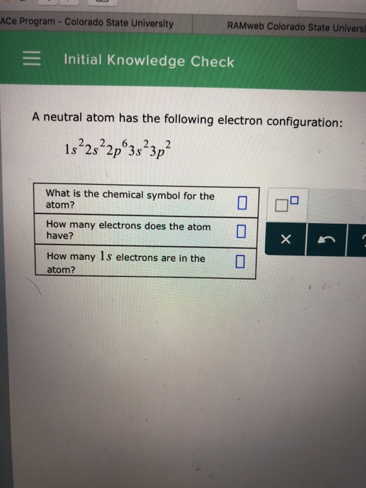 Solved ACe Program - Colorado State University RAMweb | Chegg.com