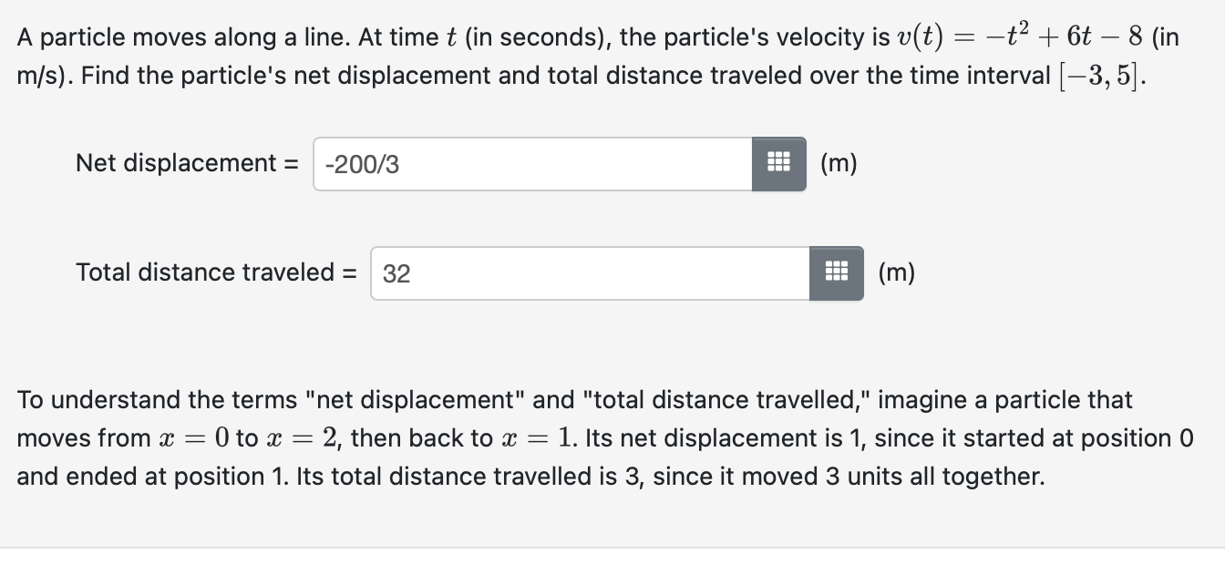 Solved A particle moves along a line. At time t (in | Chegg.com