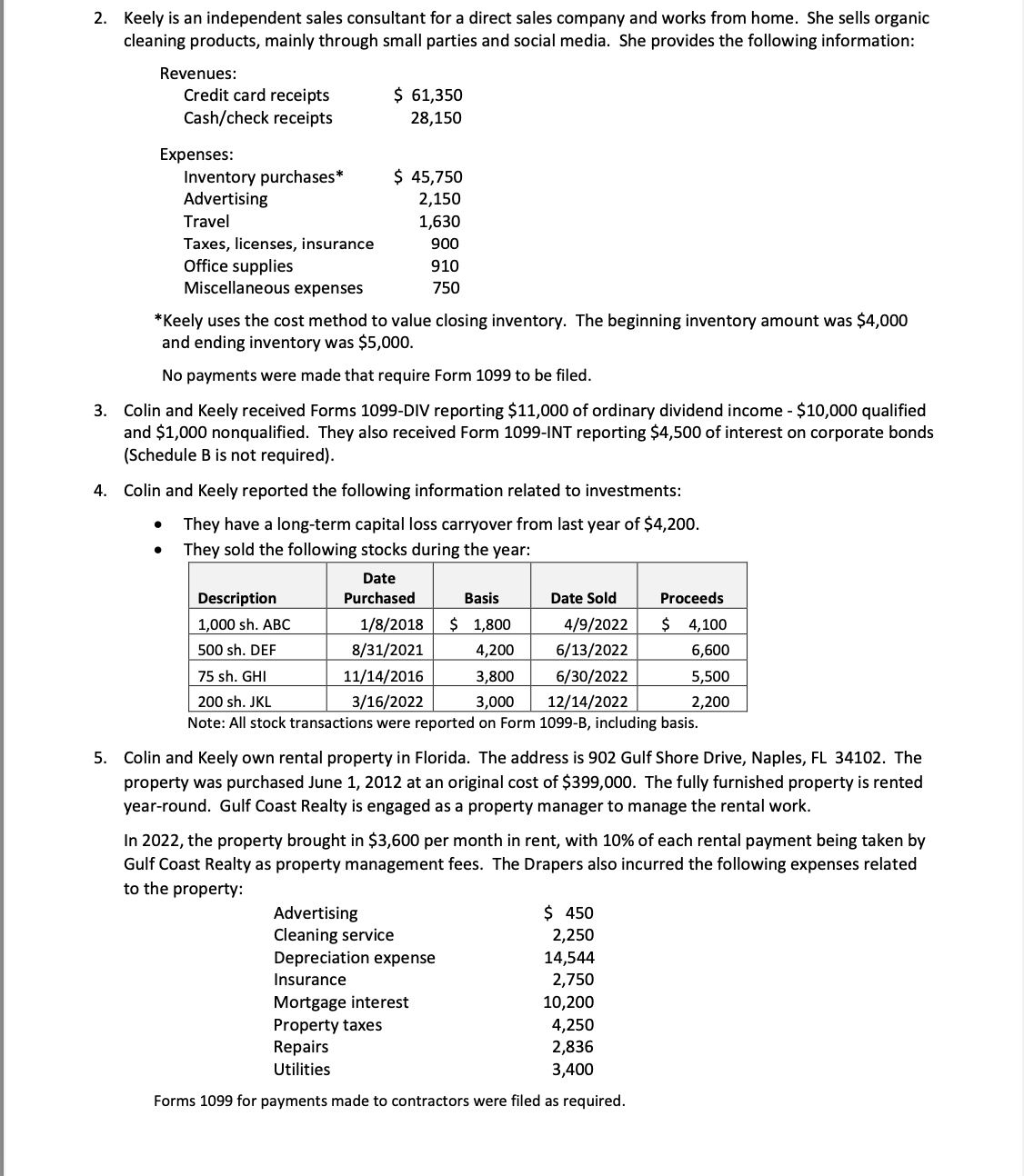 Please complete the AGI Deductions Table below using | Chegg.com