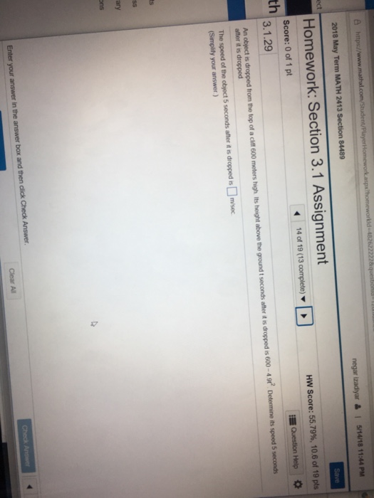 Solved Homework Section 3 1 Assignment Score 0 Of 1 Pt