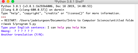 Solved Need Python help don't know how I keep getting | Chegg.com