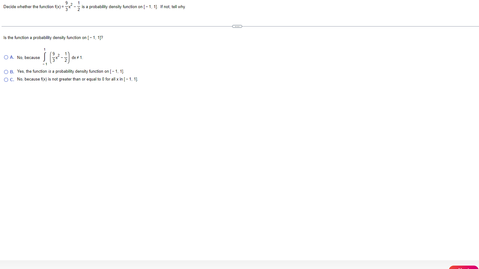 Solved Decide whether the function f(x)=39x2−21 is a | Chegg.com