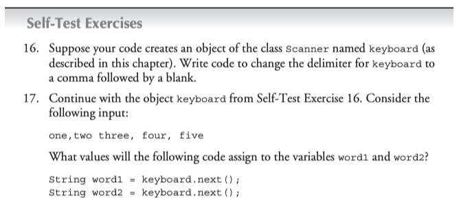 Solved Self-Test Exercises 16. Suppose your code creates an | Chegg.com