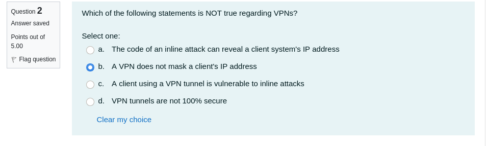 Solved You are configuring a VPN client on a Windows 2016 | Chegg.com