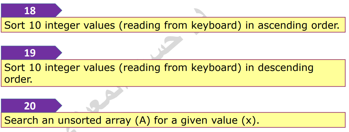 Solved 18 Sort 10 integer values (reading from keyboard) in | Chegg.com