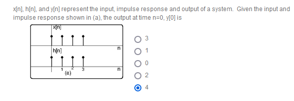 Solved x[n], h[n], and y[n] represent the input, impulse | Chegg.com