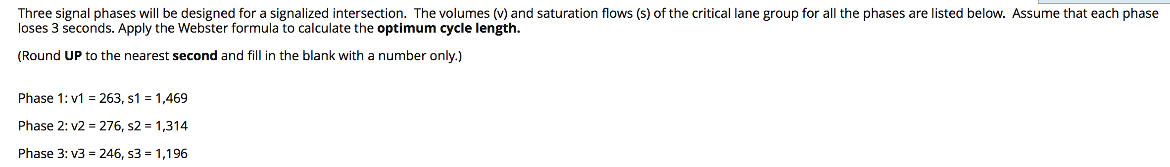 Solved Three signal phases will be designed for a signalized | Chegg.com