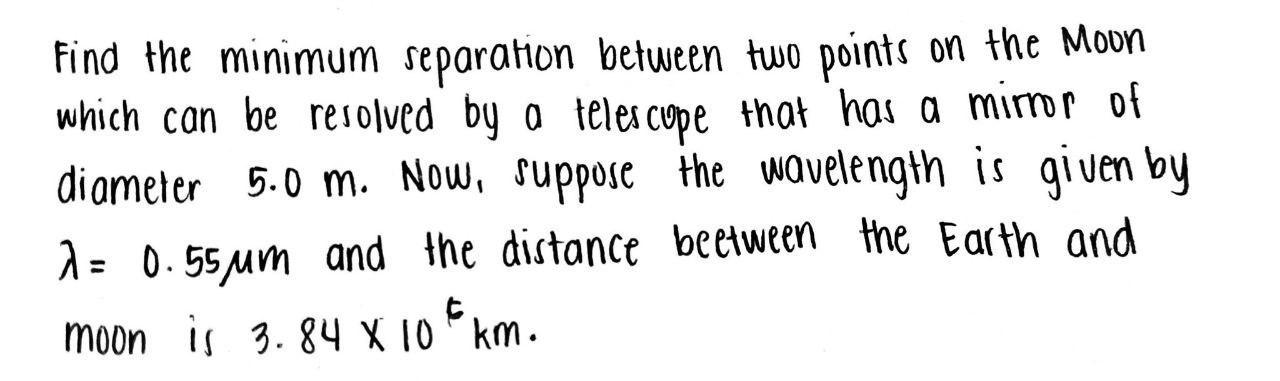 Solved Find the minimum separation between two points on the | Chegg.com