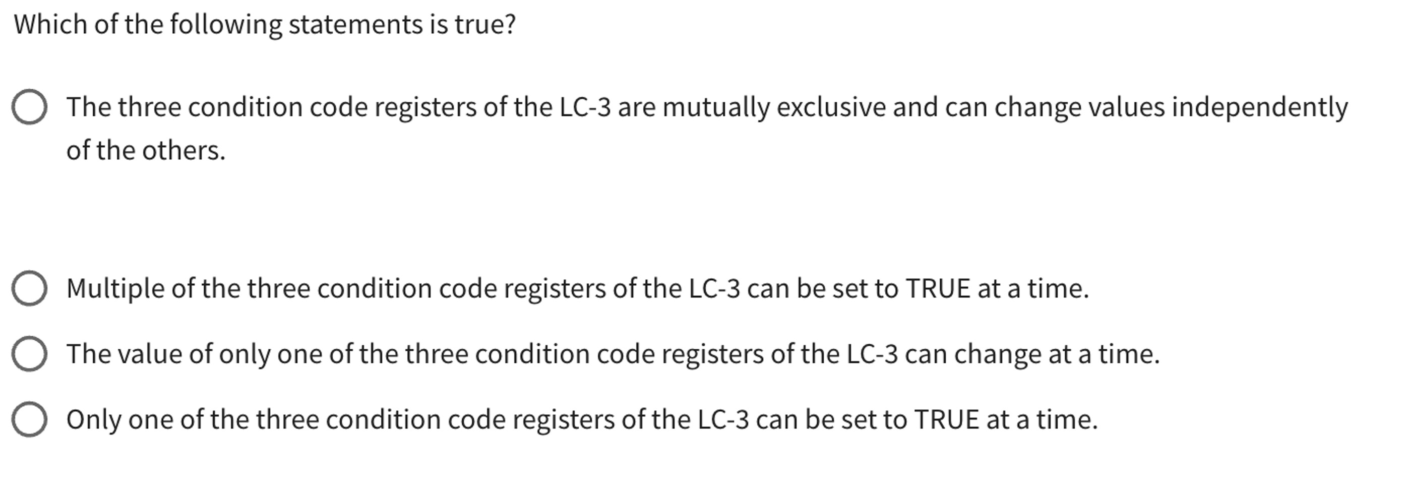 Solved Which of the following statements is true?The three | Chegg.com