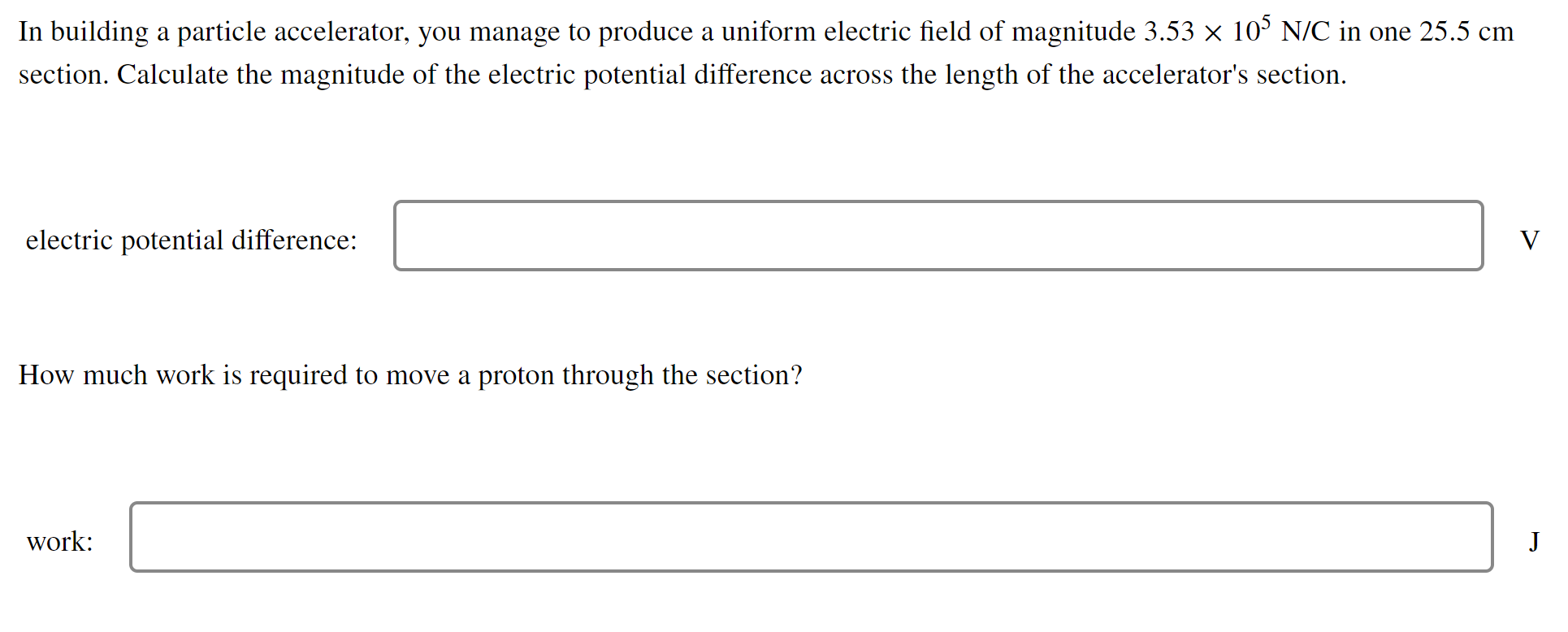Solved In building a particle accelerator, you manage to | Chegg.com