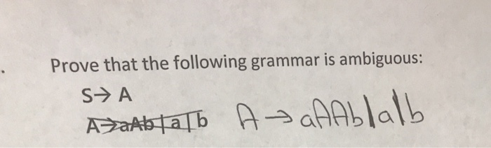 Solved Prove that the following grammar is ambiguous: | Chegg.com