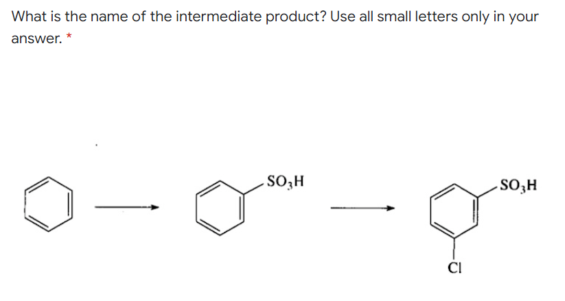 Solved What is the name of the first intermediate product? | Chegg.com