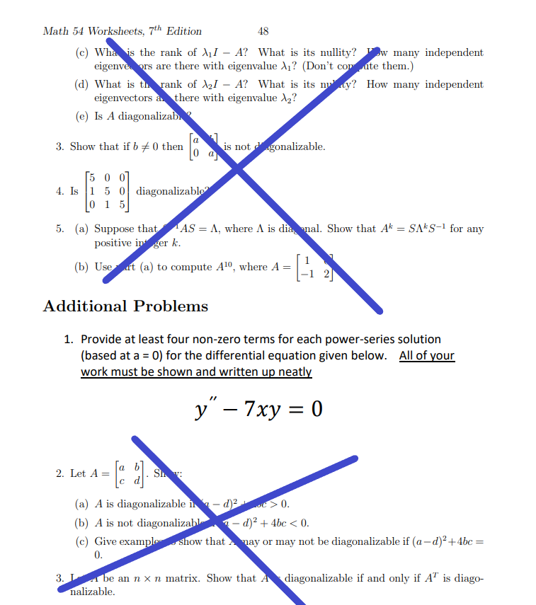 Solved Math 54 Worksheets, 7th Edition 48 (C) Why is the | Chegg.com