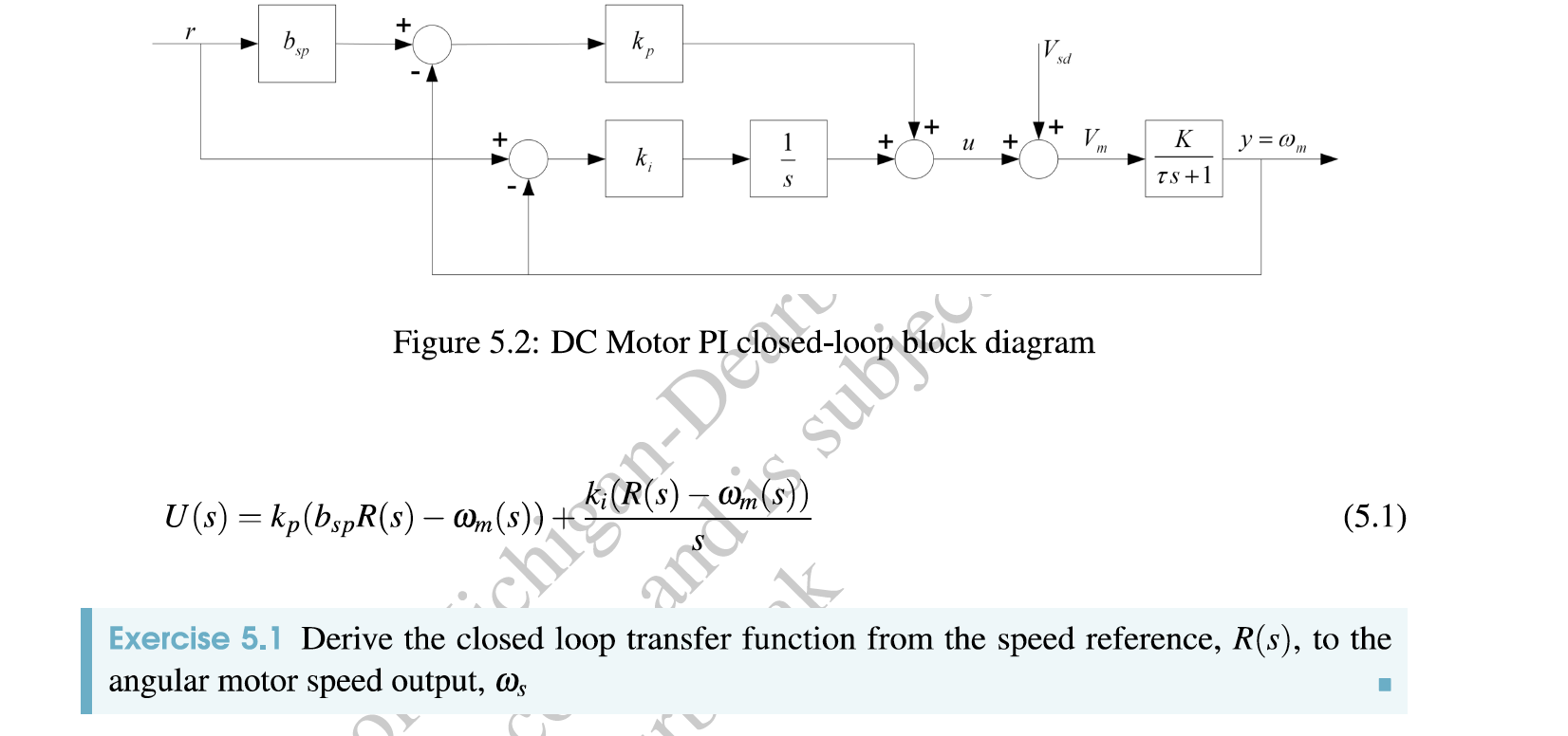 Solved Exercise 52 Calculate The Steady State Error Sse 