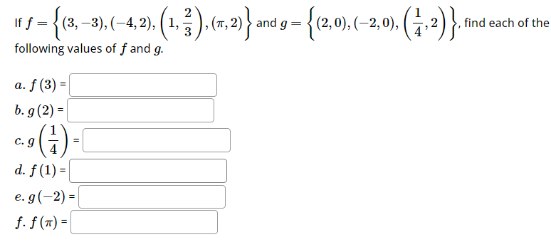 Solved Let f(x)=4x+4 and g(x)=x2+3x+5. Evaluate the | Chegg.com