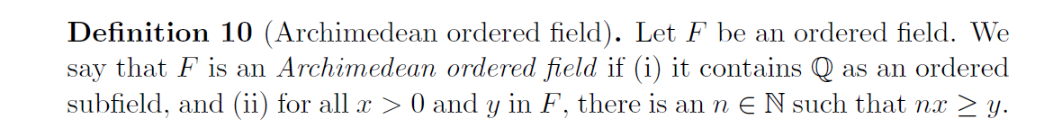 Solved Theorem 31. Let F be an ordered field with ordered | Chegg.com