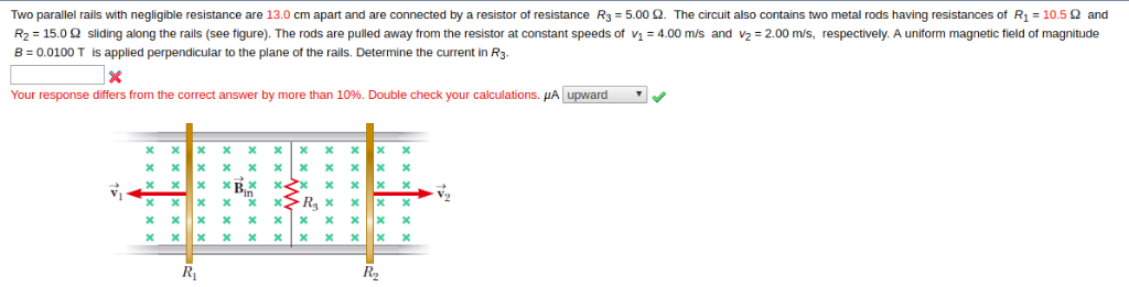 Solved Two parallel rails with negligible resistance are | Chegg.com