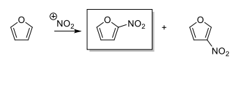Solved The nitration of furan leads preferentially to the | Chegg.com