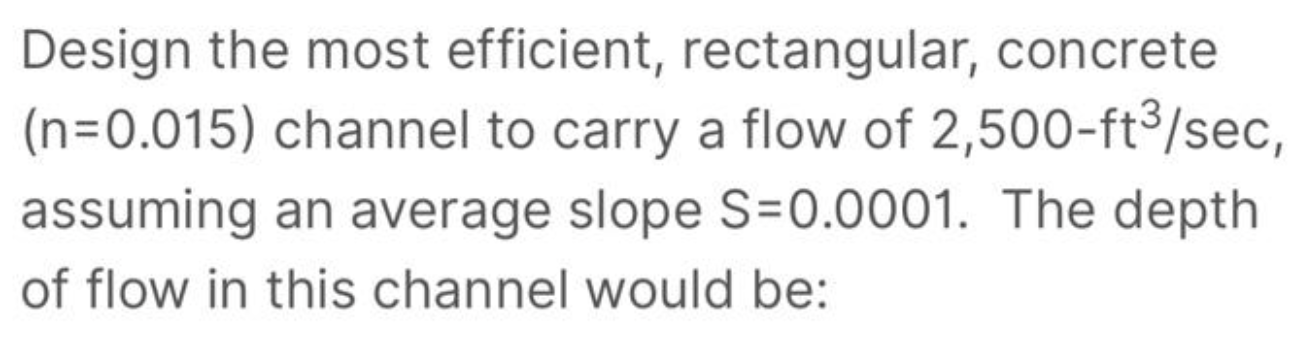 Solved Design the most efficient, rectangular, concrete | Chegg.com