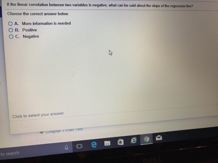 Solved If the linear correlation between two variables is | Chegg.com