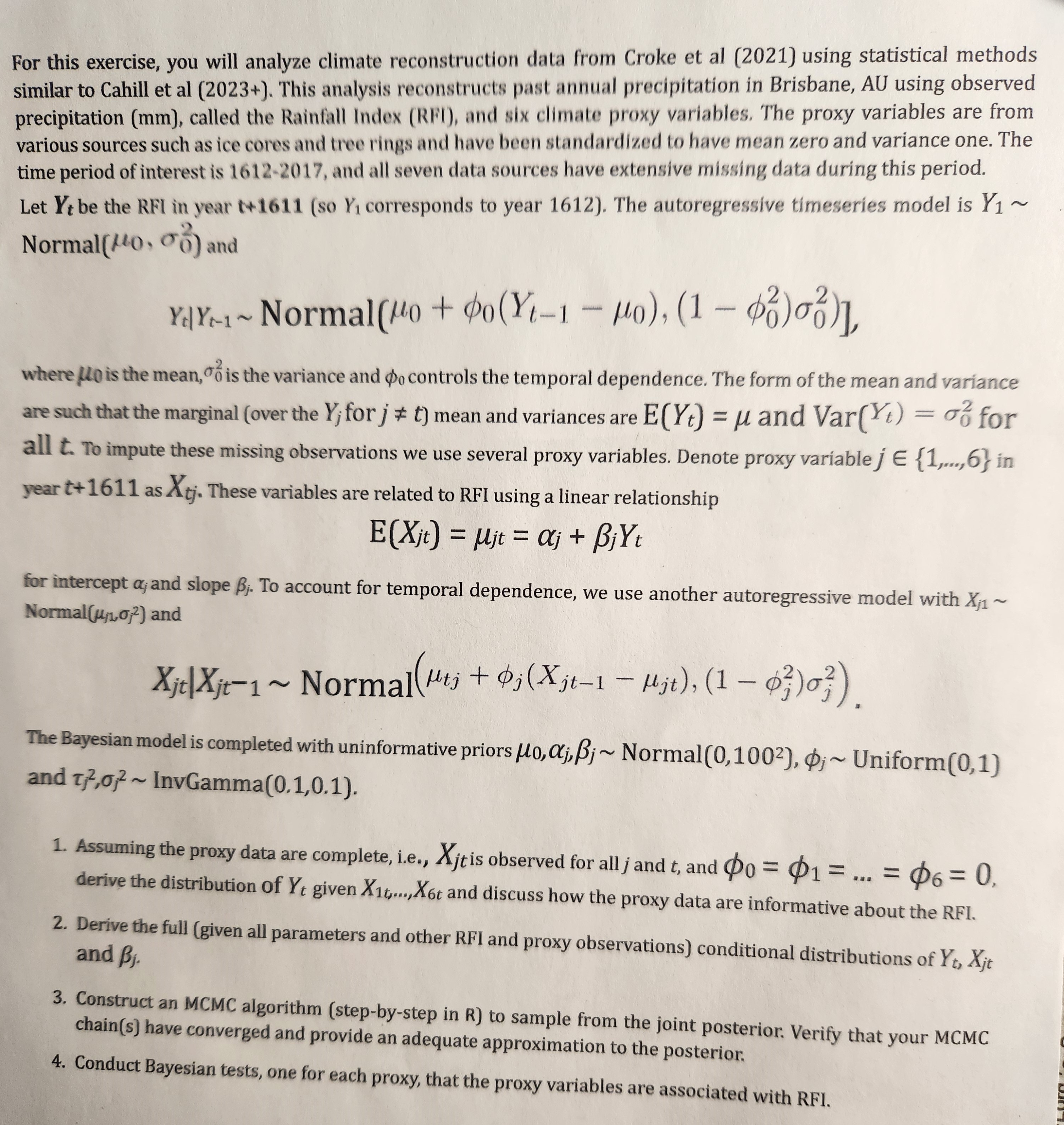 Solved For this exercise, you will analyze climate | Chegg.com