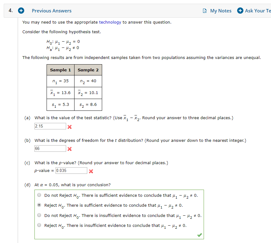 Solved Previous Answers My Notes Ask Your Te You May Need To