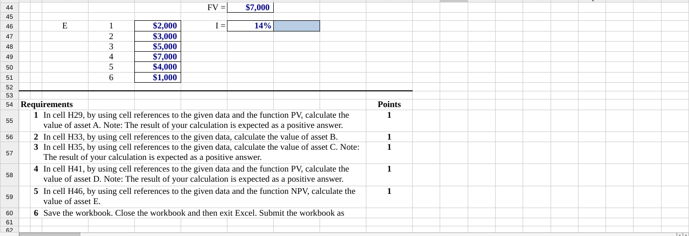 Solved 1 Problem 6-13 2 3 Valuation of assets. Using the | Chegg.com