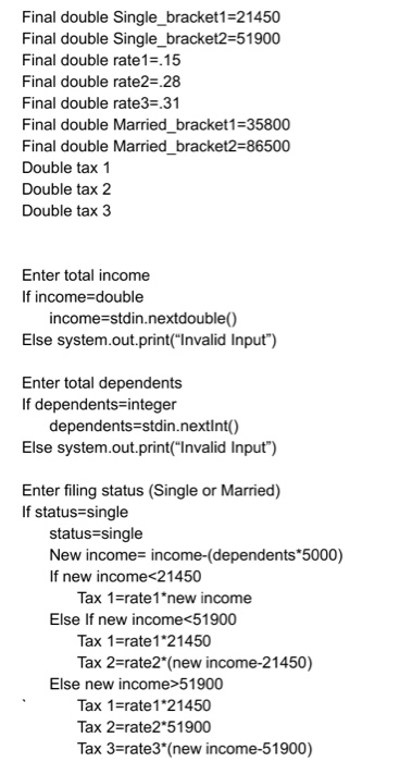 Solved Final double Single_bracket1=21450 Final double | Chegg.com