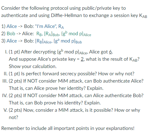 Solved Consider the following protocol using public/private | Chegg.com