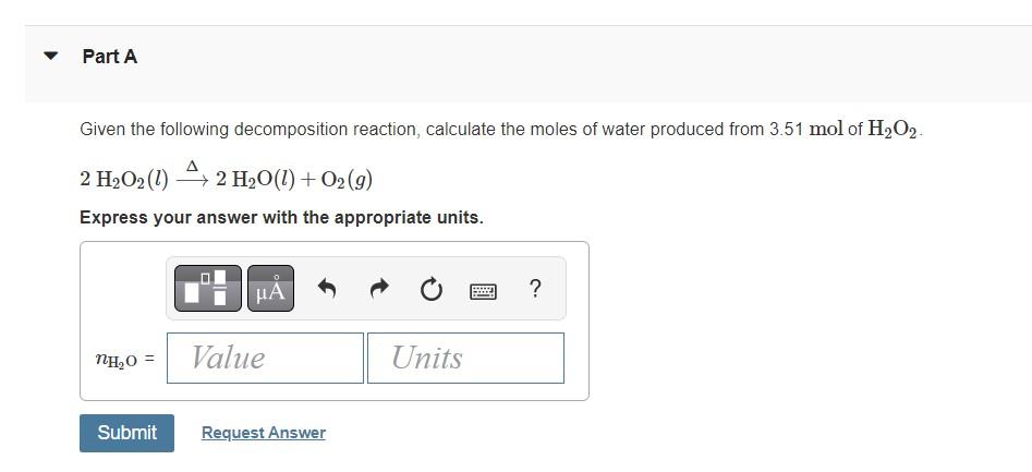 Solved Given the following decomposition reaction, calculate | Chegg.com