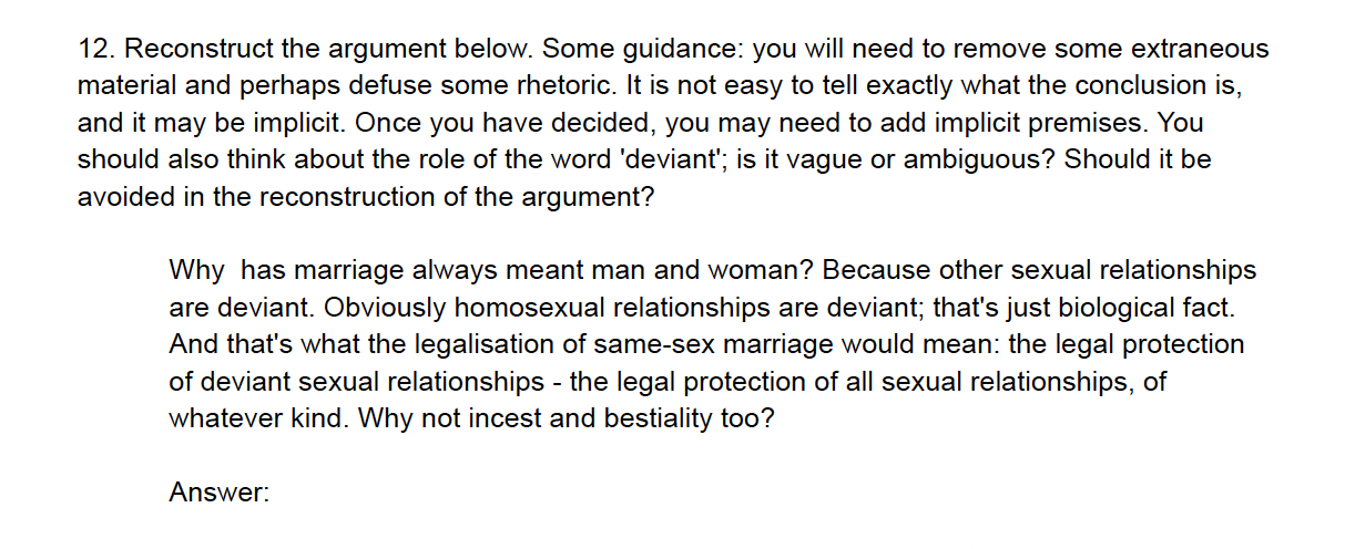 Ch 5 The Practice of Argument Reconstruction Chapter | Chegg.com