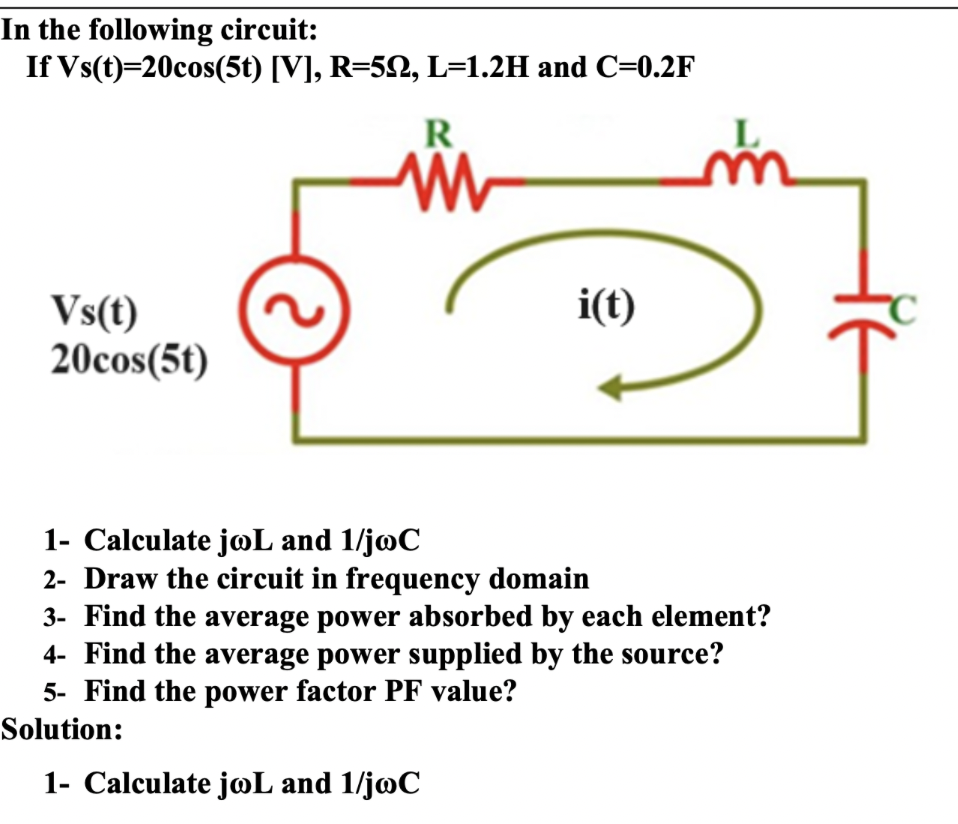 Solved In the following circuit:If | Chegg.com
