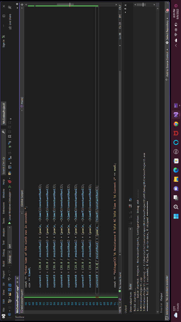 Solved My output is not giving the same results under the | Chegg.com