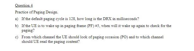 Solved Question 4 Practice of Paging Design. a) If the | Chegg.com