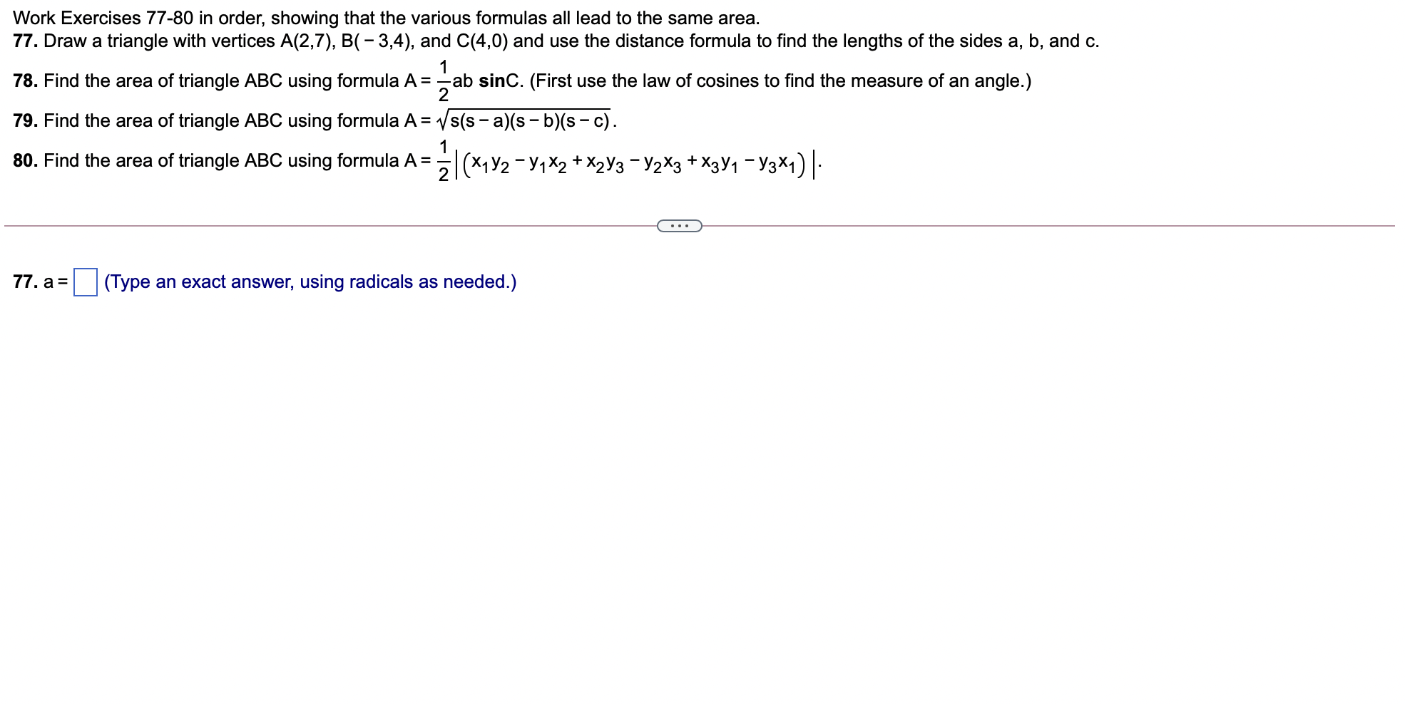 Solved Work Exercises 77-80 in order, showing that the | Chegg.com