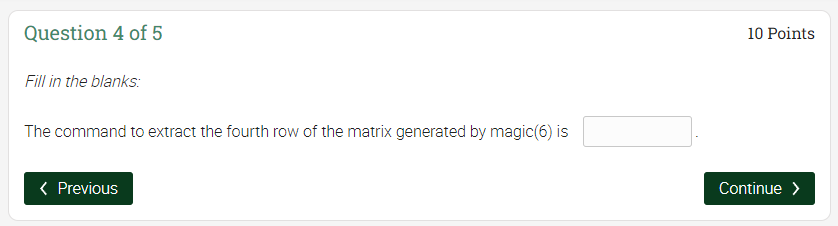 Solved Question 3 of 5 10 Points Use Octave command line to | Chegg.com