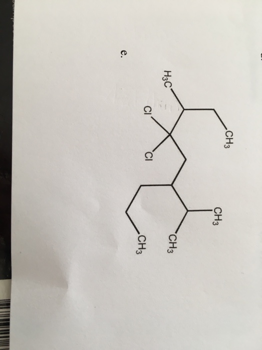 Solved H3C CI CH3 CI CH3 CH3 CH | Chegg.com