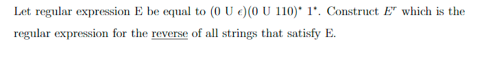 Topics: Regular expressions, closure properties of | Chegg.com