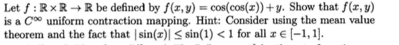 Solved Let f :RxR -R be defined by f(x, y) cos(cos(y. Show | Chegg.com