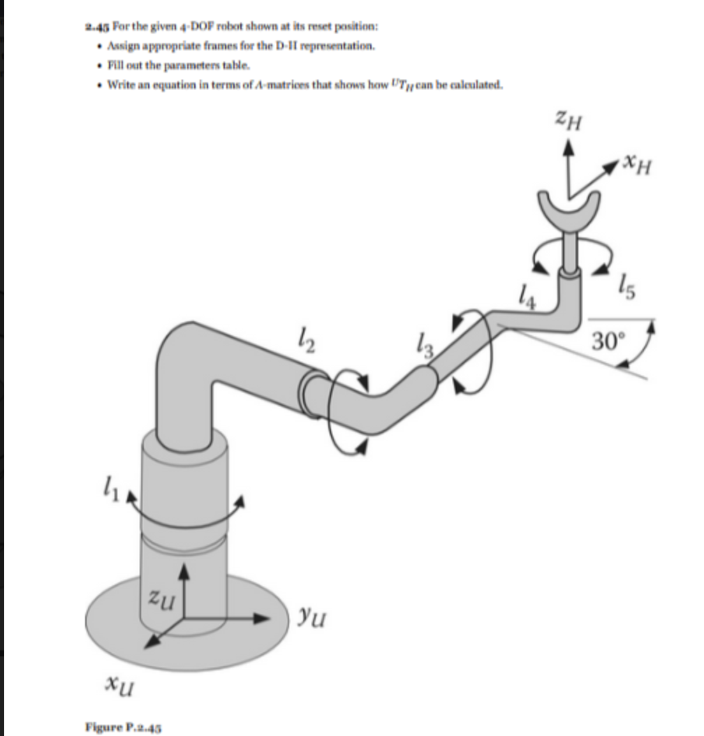 Solved Please use MATLAB, a robotics system toolbox for | Chegg.com