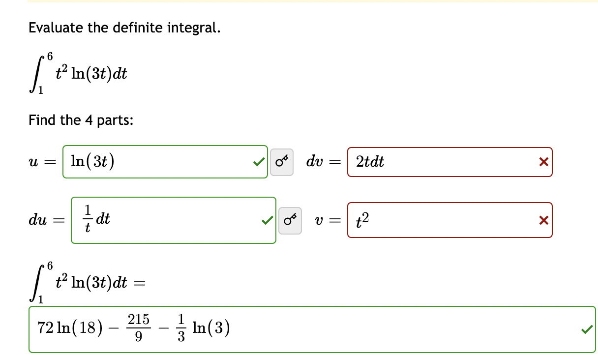 Solved Evaluate the definite integral. ∫16t2ln(3t)dt Find | Chegg.com