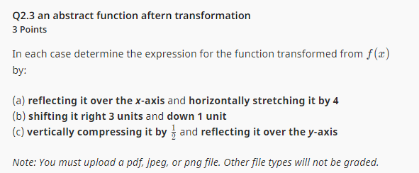 Solved Q2.1 a line 1 Point Write down the equation of the | Chegg.com