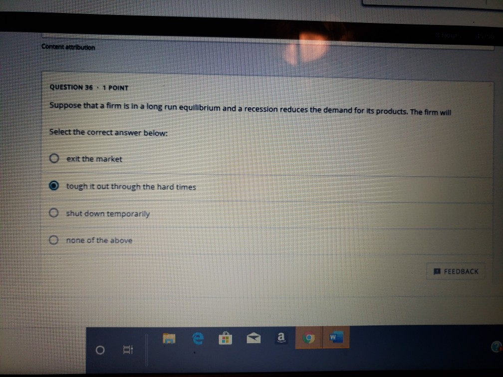 Solved Content attribution QUESTION 33. 1 POINT Suppose that | Chegg.com